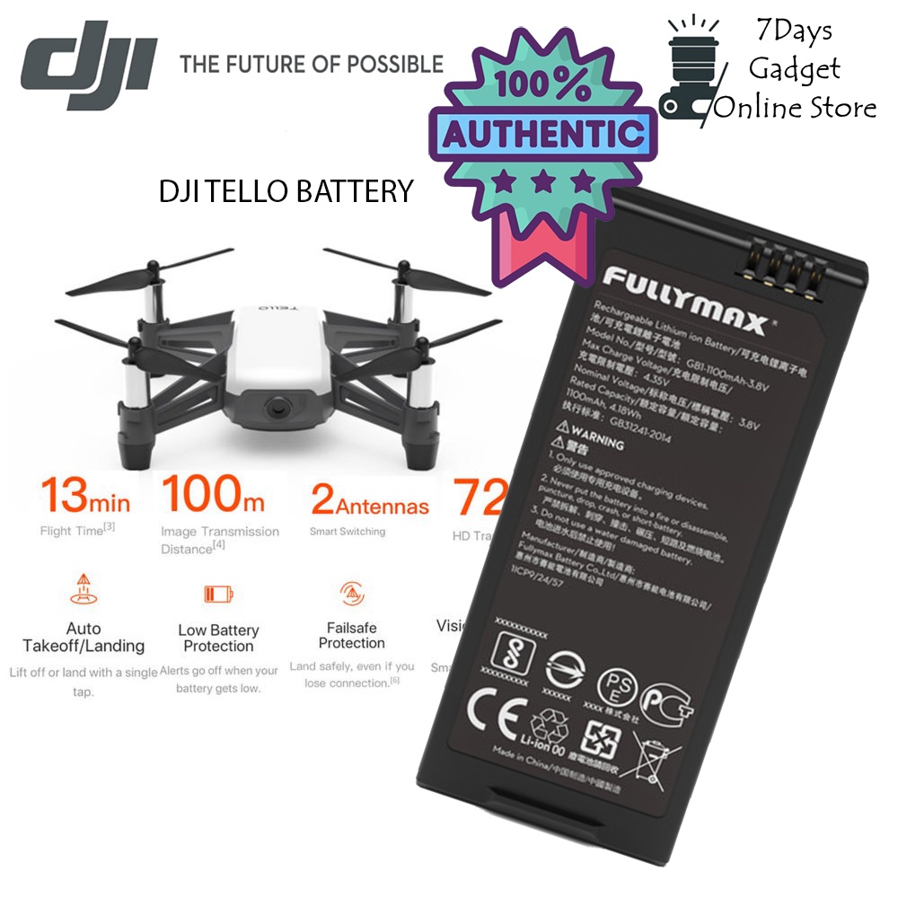 DJI Ryze Tech Battery for Tello | Shopee Malaysia