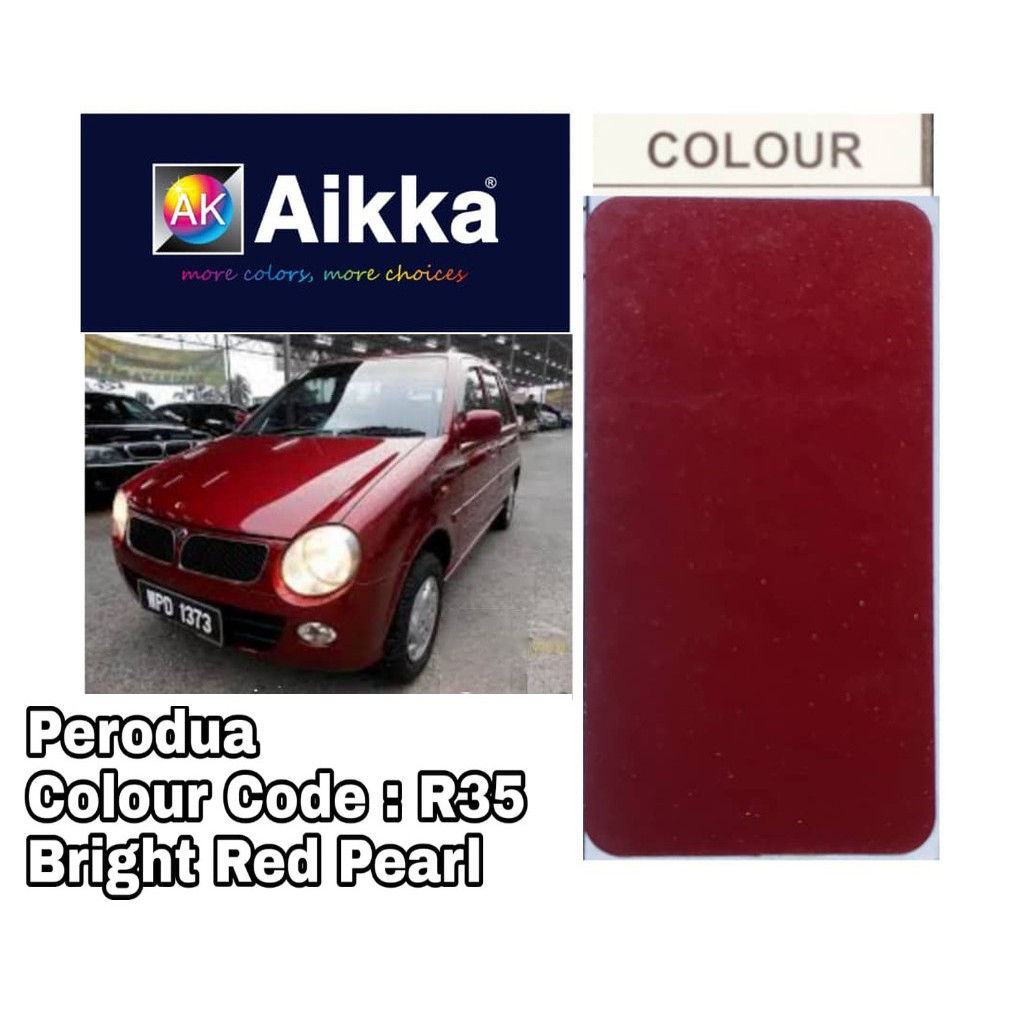 PERODUA R35 BRIGHT RED PEARL 2K AUTOMOTIVE PAINT | Shopee Malaysia