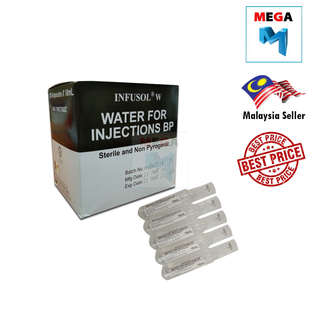 (BOX) Water for Injections BP 10mL x 20(1 box) | Shopee Malaysia