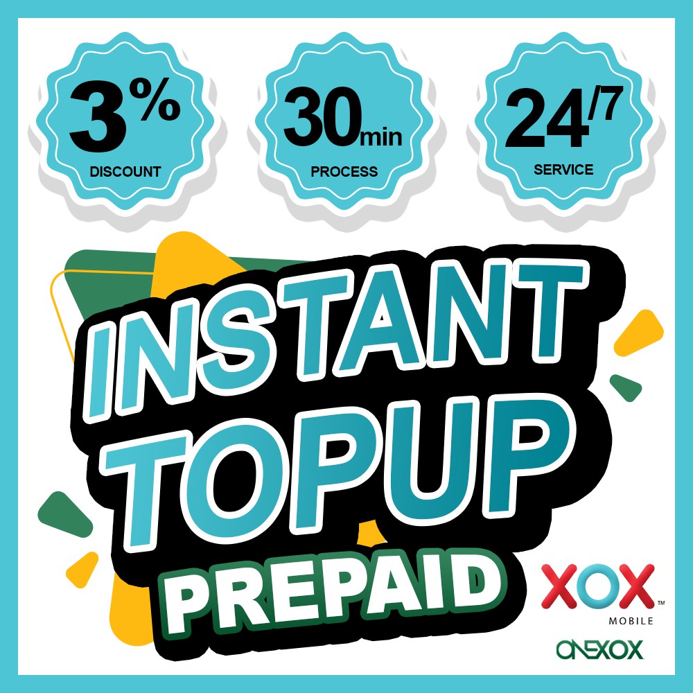 XOX/ OneXOX Prepaid Top Up Instant Reload | Shopee Malaysia