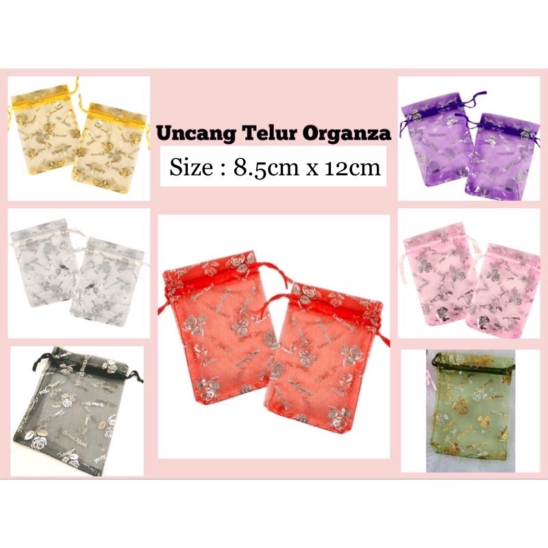 Uncang Jajan /Uncang Telur Organza Sack/UNCANG/Bag Souvenir/Bag Gula ...