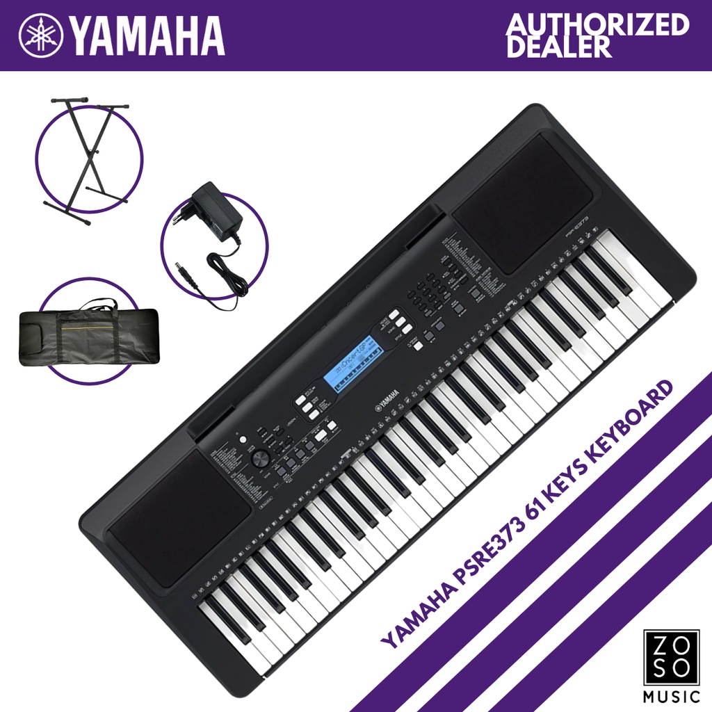 YAMAHA PSR SERIES KEYBOARD PSRE373 61 KEYS (YAMAHA/ PSR SERIES/ PSR ...
