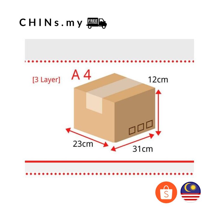 3 Layer Postage Paper Boxes Carton Packaging Box (1pcs) | Shopee Malaysia