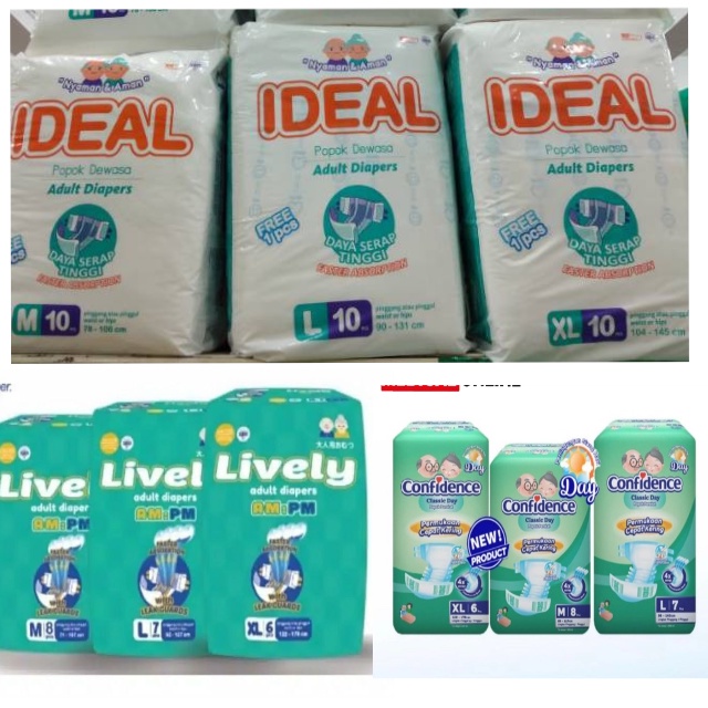 Confidence Classic Day Adhesive Adult Diapers M8/L7/XL6 | Shopee Malaysia