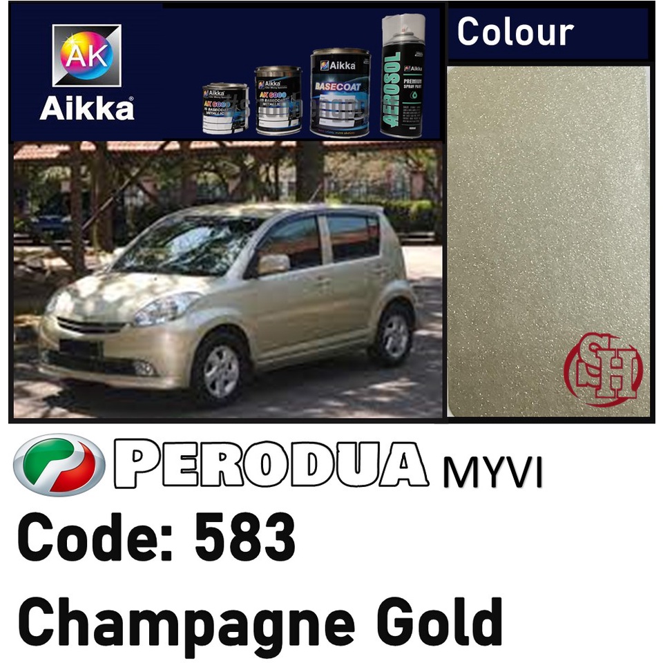 PERODUA MYVI Champagne Gold 583 /Aikka Oem Factory Colour | Shopee Malaysia