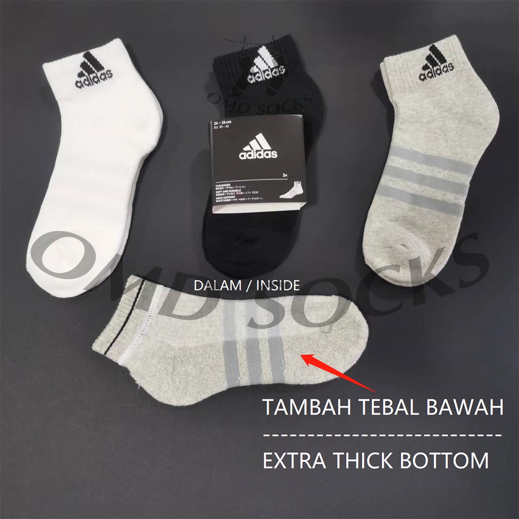 Stokin Muslimah TEBAL Fashion Running Sport Socks Pendek Men Women Sock ...