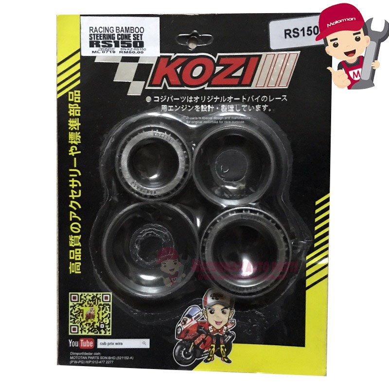 STEERING CONE SET HONDA RS150 100% ORGINAL KOZI MOTORMAN | Shopee Malaysia
