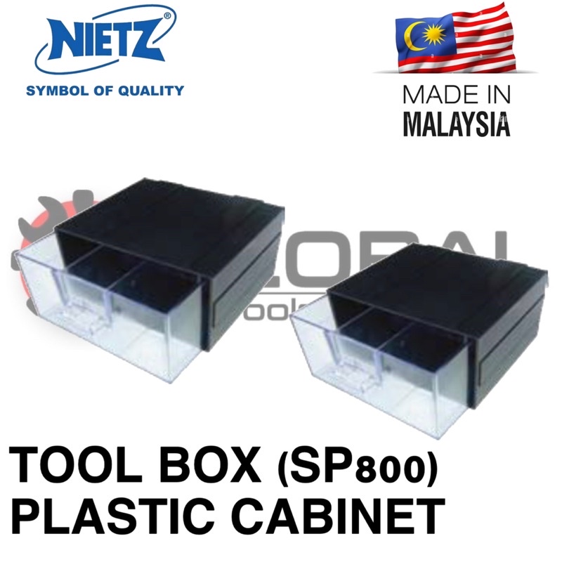 🇲🇾 READY STOCK 🇲🇾 NIETZ TOOL BOX SP800 / PLASTIC CABINET HIGH QUALITY ...