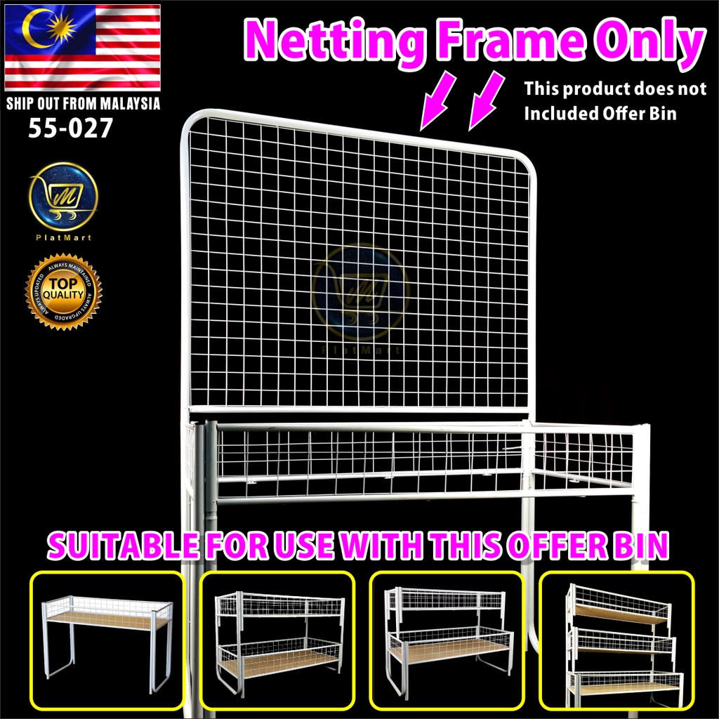 PlatMart - [READY STOCK] 2x4ft / 3x4ft Black & White Netting Frame For ...