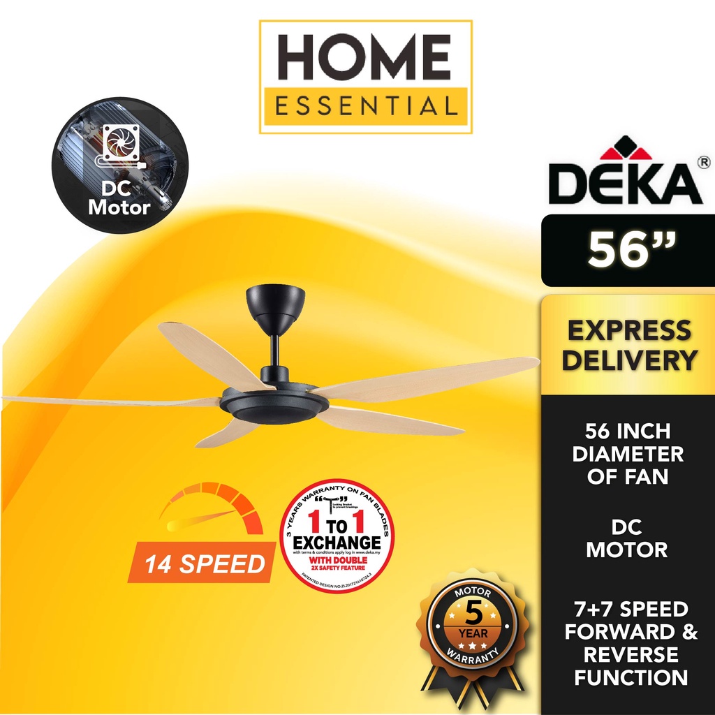 Deka 56" 5 Blades 14 Speed DC33 PRO | 12 Speed DDC21 Forward And ...