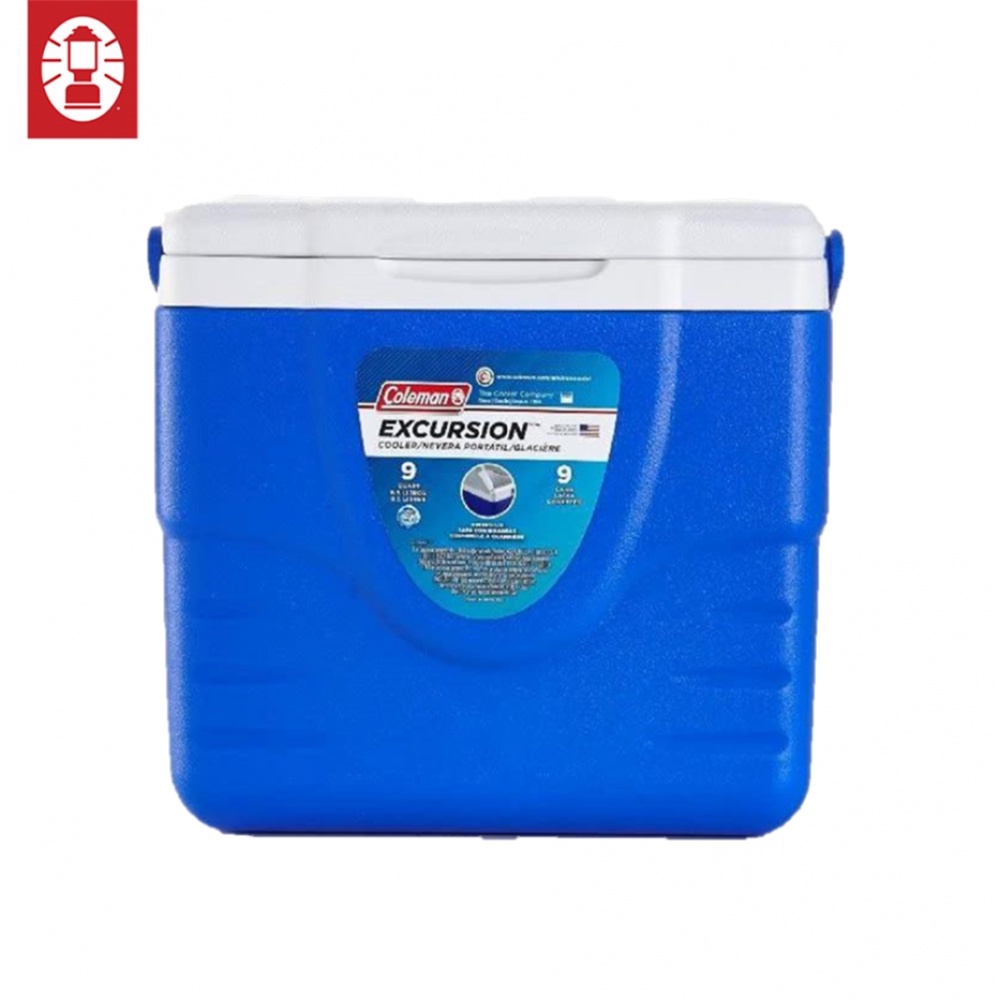 NEW COLEMAN fishing cooler box 9QT COOLER BOX - RED / BLUE | Shopee ...