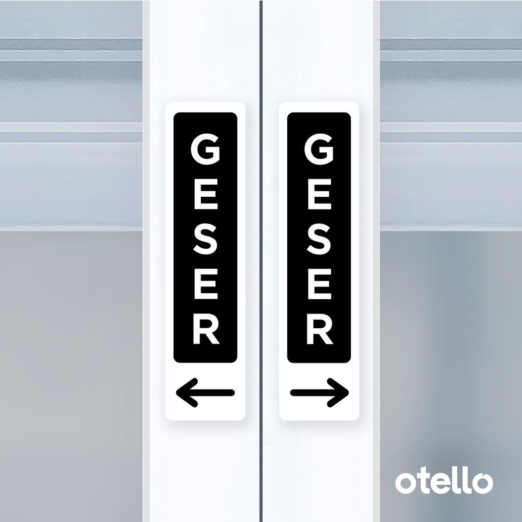 Sliding Signage Acrylic Label Door Signage Acrylic Modern Minimalist ...