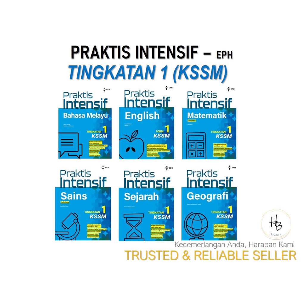 Buku Latihan Praktis Intensif Tingkatan 1 KSSM Edisi 2022 - EPH | Shopee Malaysia
