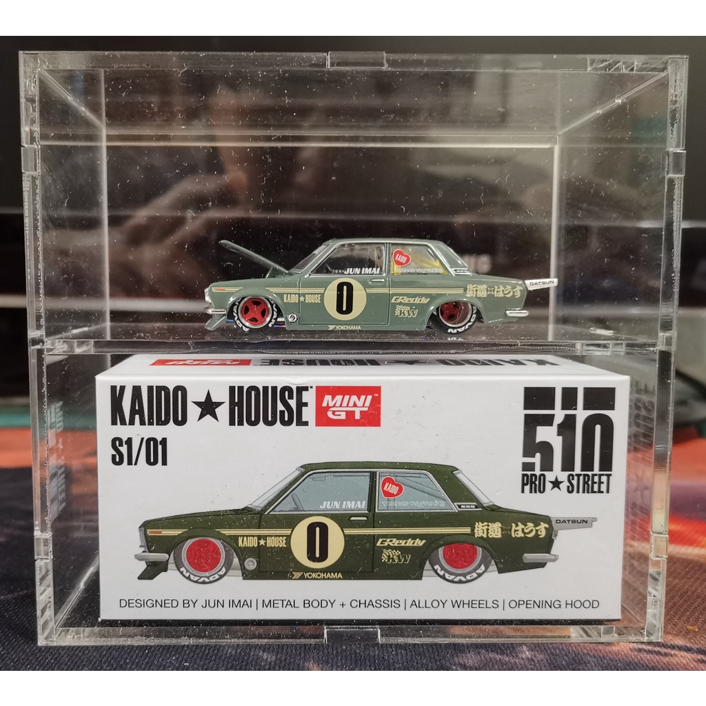 (HOT ITEMS) MINI GT KAIDO HOUSE DESIGNED BY JUN IMAI S1/01 GREEN DATSUN ...