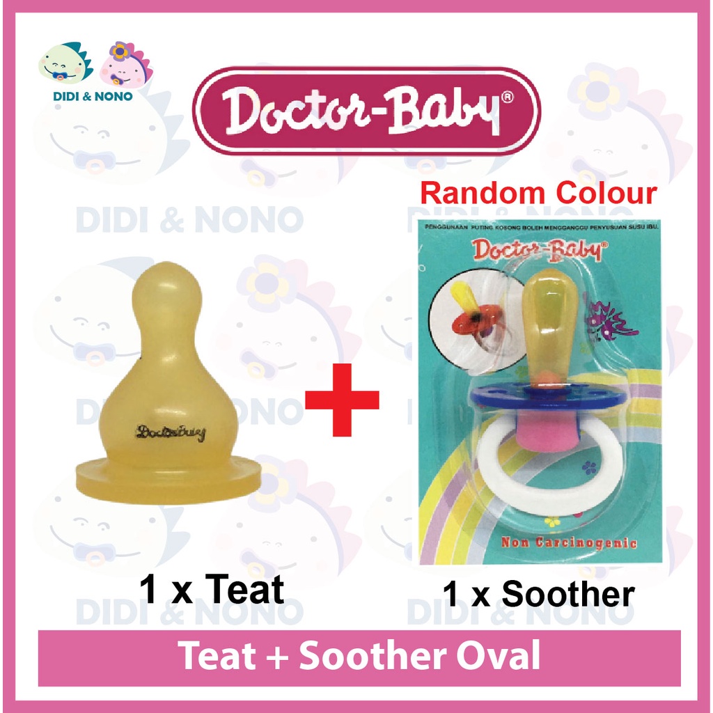 Doctor Baby Soother Latex Puting botol dan puting kosong bayi baru ...