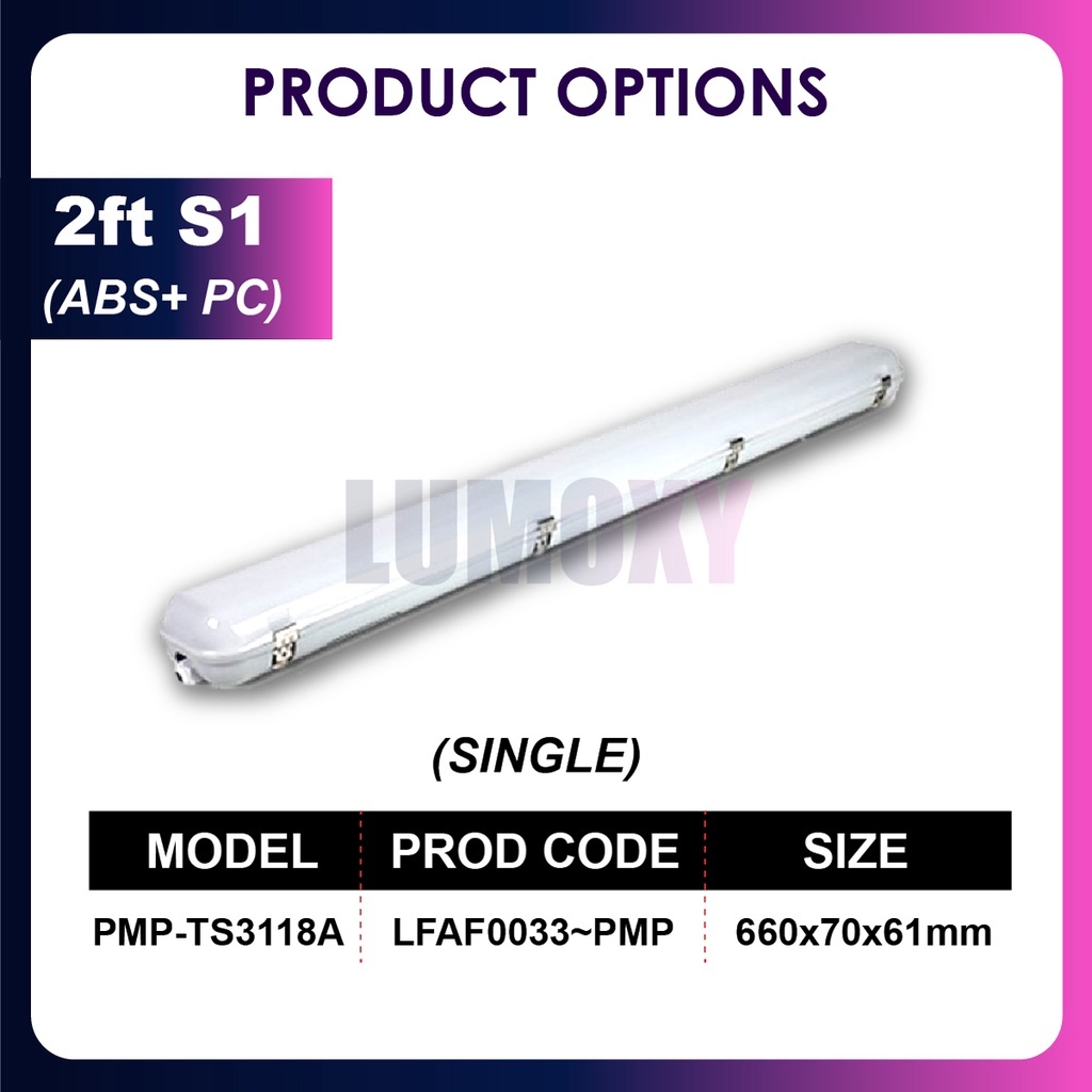 LMY_ LED T8 2Ft 4Ft Box Casing Weatherproof Waterproof Kalimantang ...