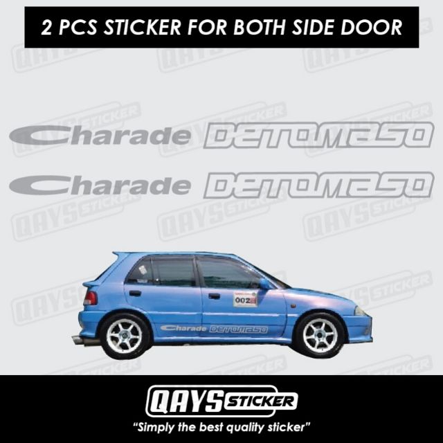 Custom sticker 2 pcs Charade Detomaso Original size #carsticker #ggti # ...