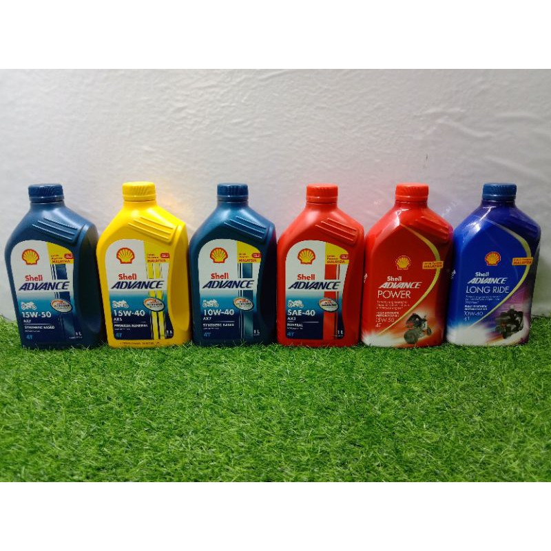 4T SHELL 💯 ORIGINAL SHELL ADVANCE 4T MINERAL , PREMIUM MINERAL ...