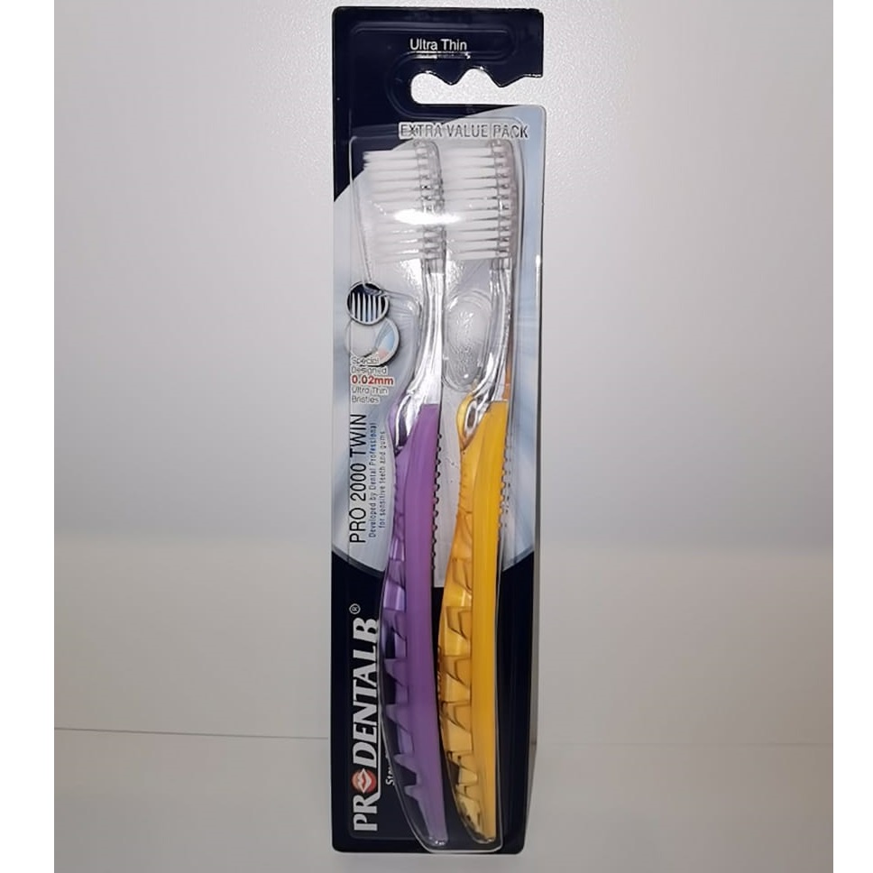 🔥Lower Price🔥 ProDental B - Pro 2000 Twin Ultra Thin Toothbrush (Random ...