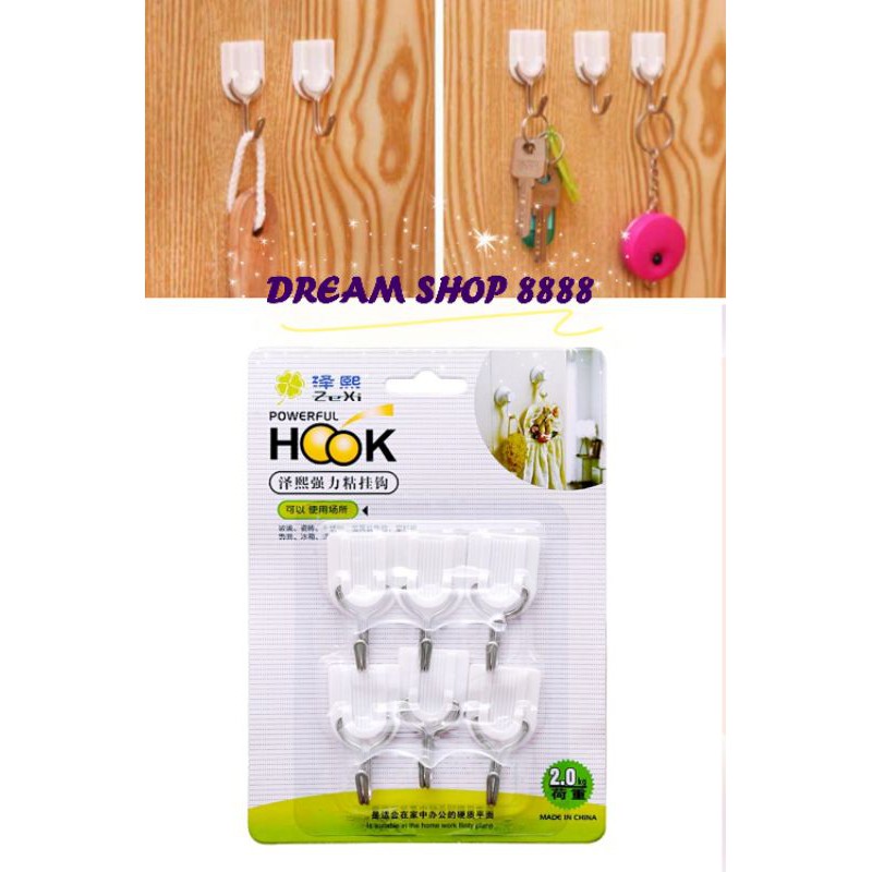 READY STOCK 现货 6 Pc Hanging Hocks Wall Decoration / Hiasan Cangkuk ...