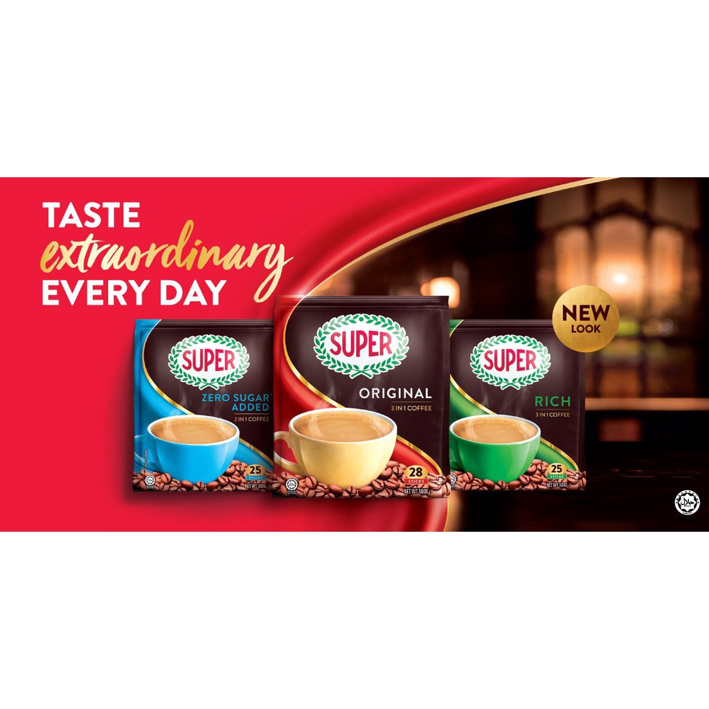 Super Coffee Original (25s x 18g) / Zero Sugar (25s X 12g)/ Rich (25s X ...