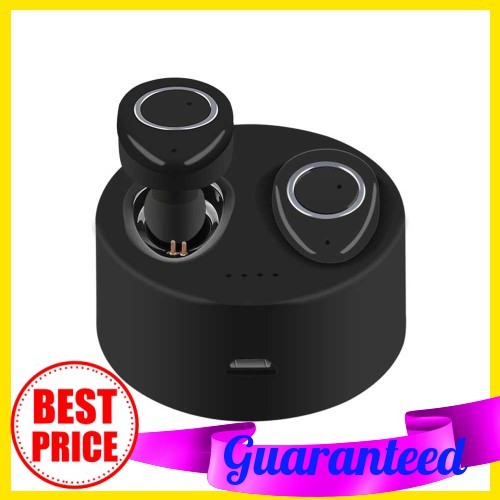 TWS-F1 Wireless BT Earphones with Mic (Black) | Shopee Malaysia