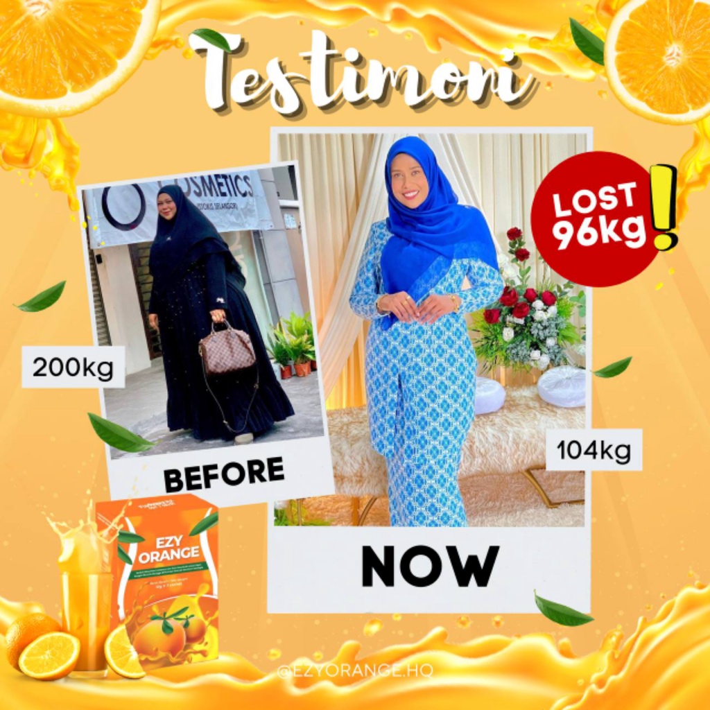 EZY ORANGE Detox Fibre | Free Gift Shaker | Fat Burner Weightloss ...