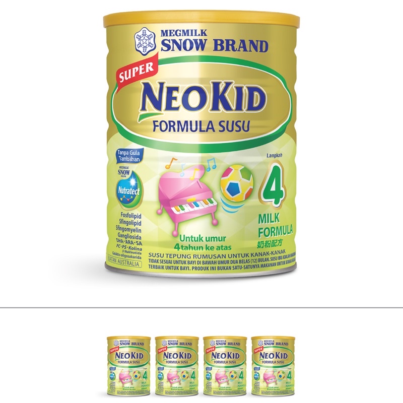 Megmilk Snow brand Neo Kid Step 1,2,3,4 Milk Formula 900G | Shopee Malaysia