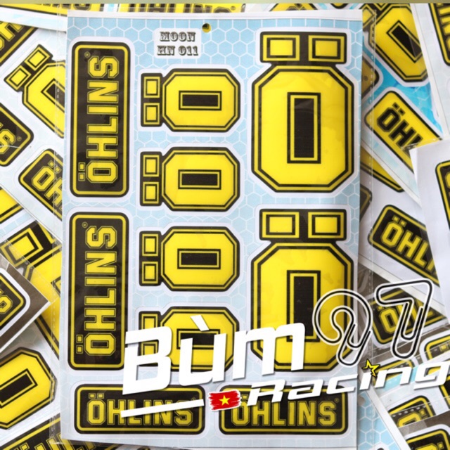 Ohlins Embossed logo Plate | Shopee Malaysia