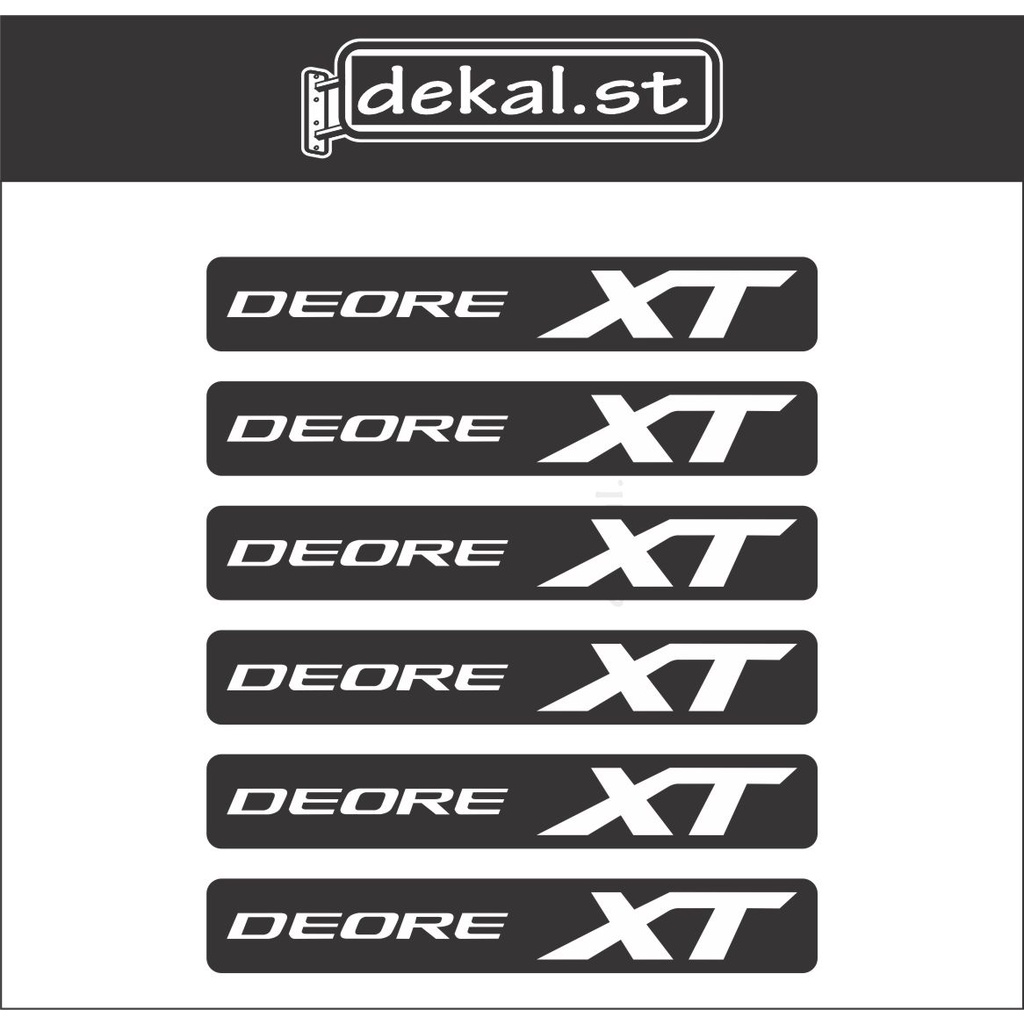 Shimano Deore XT crank arm printed bike sticker (gloss laminate ...