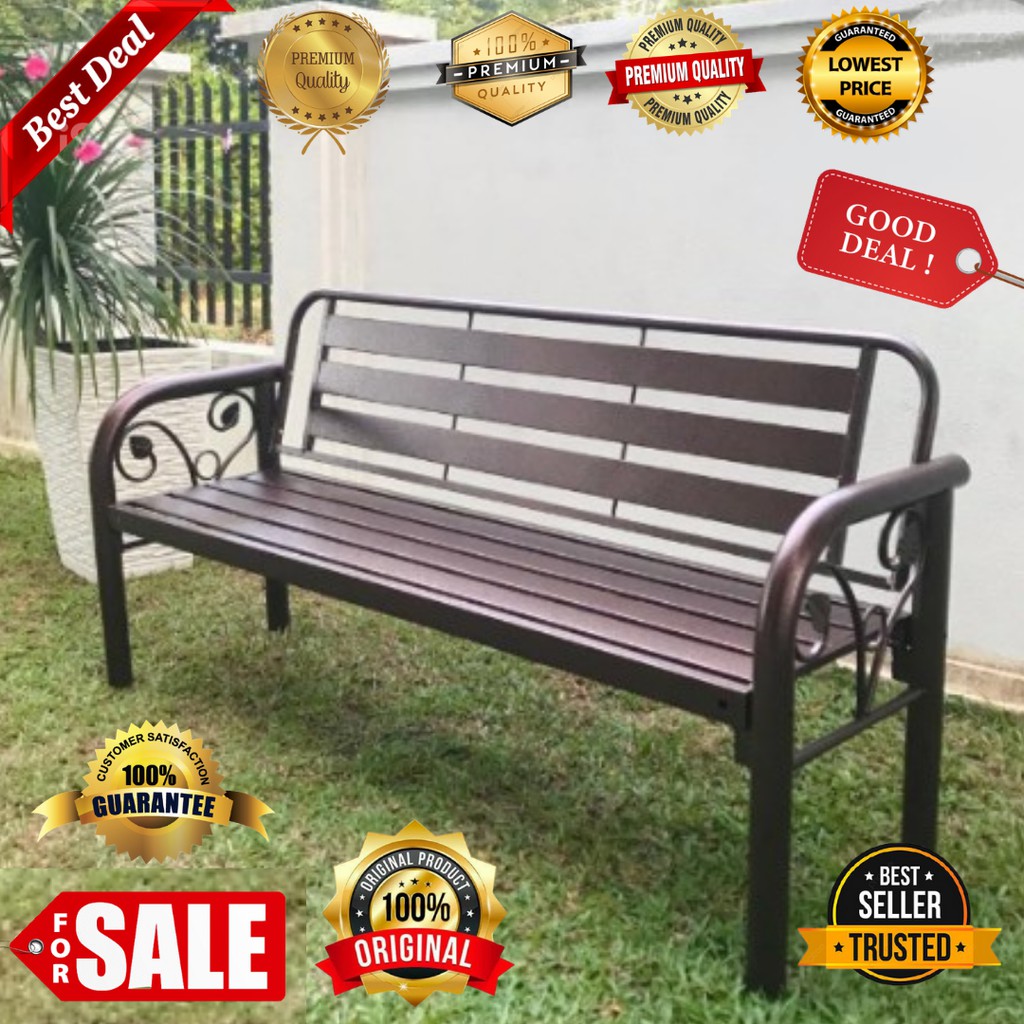 🔥READY STOCK🔥(1 unit 1 order) 5" Metal Bench Chair/Long Bench/Outdoor ...