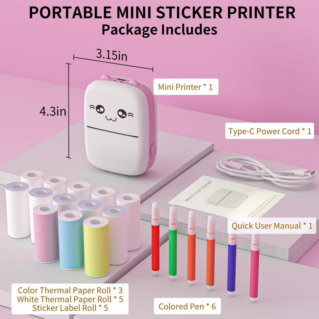 Lowest price Mini Portable Thermal Printer Mobile Printer Photo Printer ...