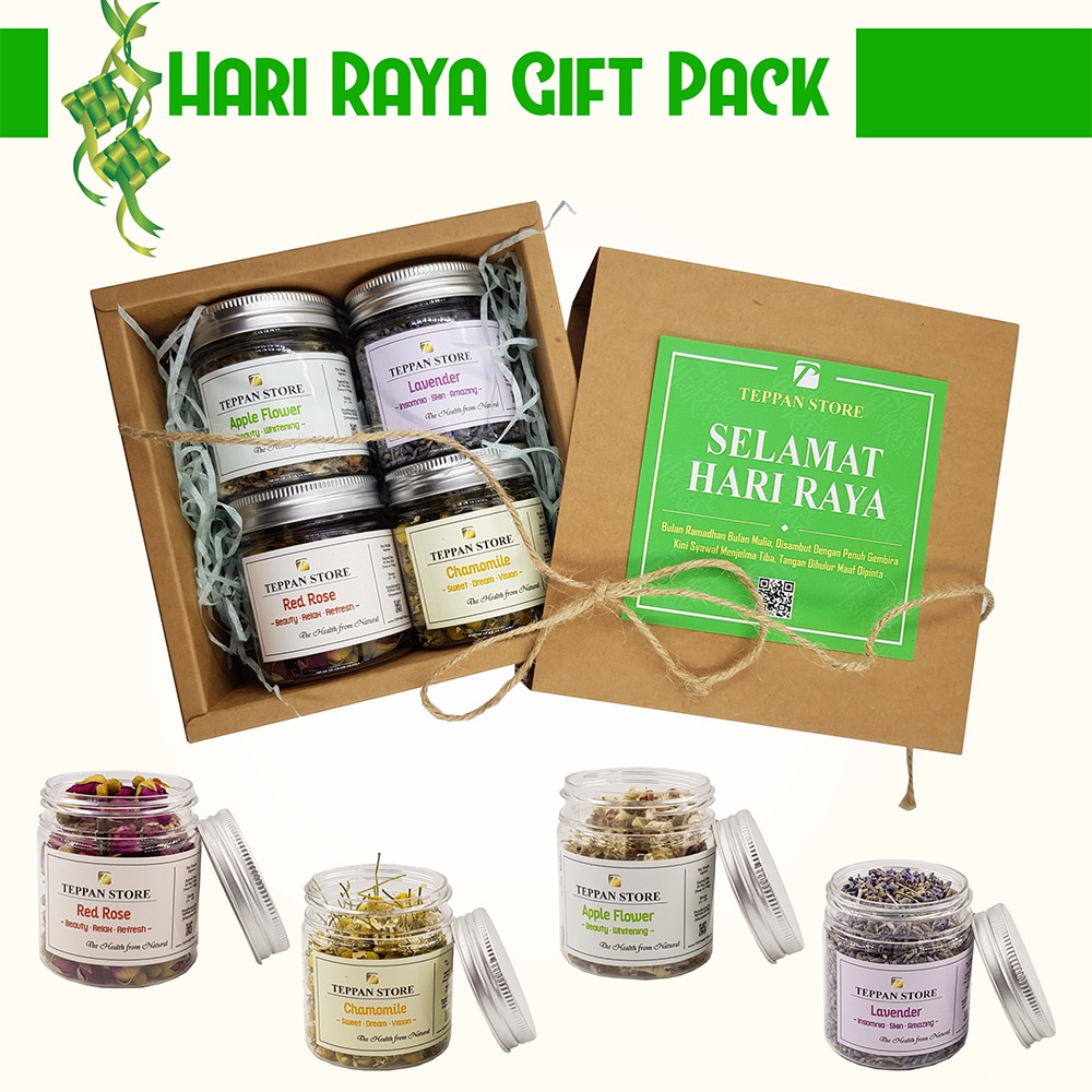 Hari Raya Flower Tea Gift Box - Teppan Store | Shopee Malaysia