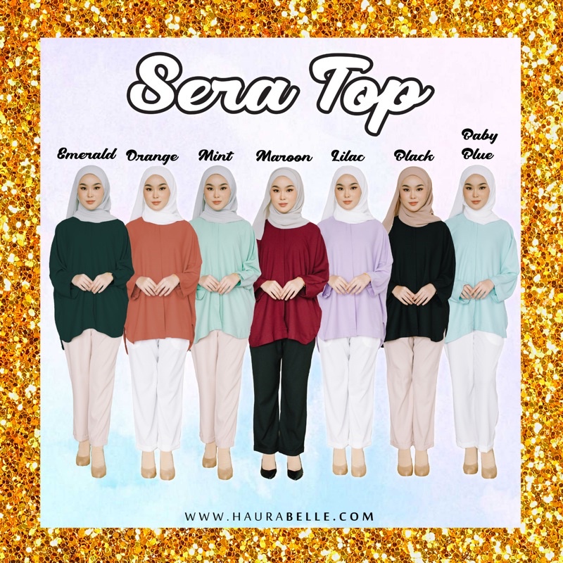 SERA TOP BY HAURABELLE [READY STOCK][ORIGINAL 💯] | Shopee Malaysia