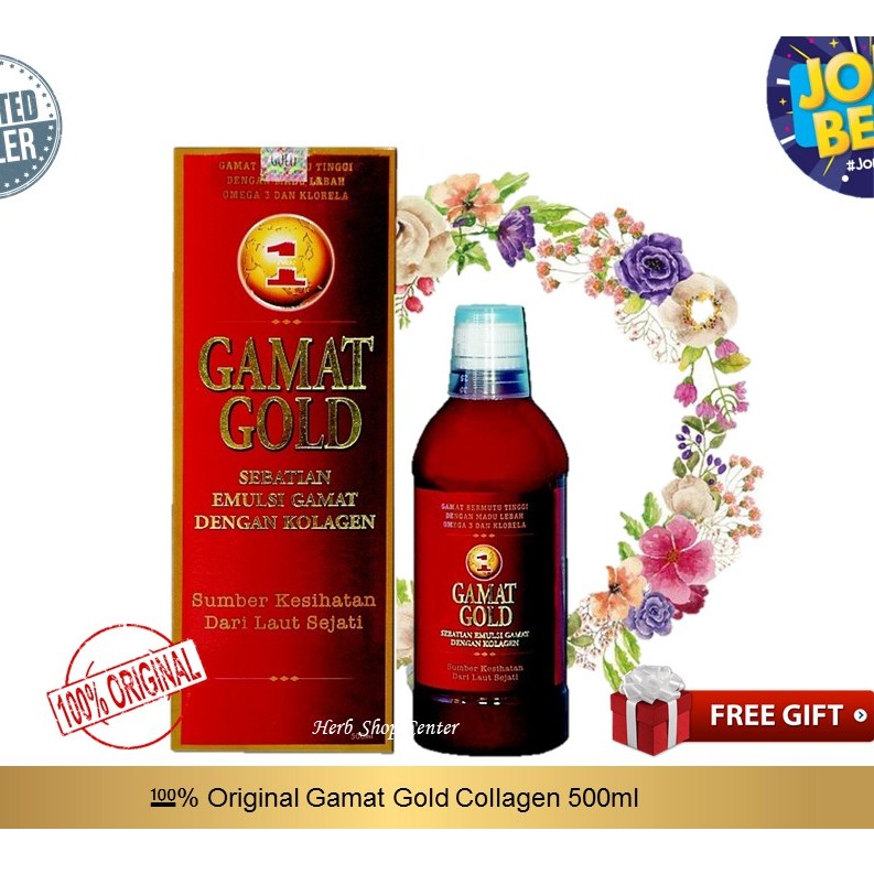 💯% Original Gamat Gold Collagen 500ml | Shopee Malaysia