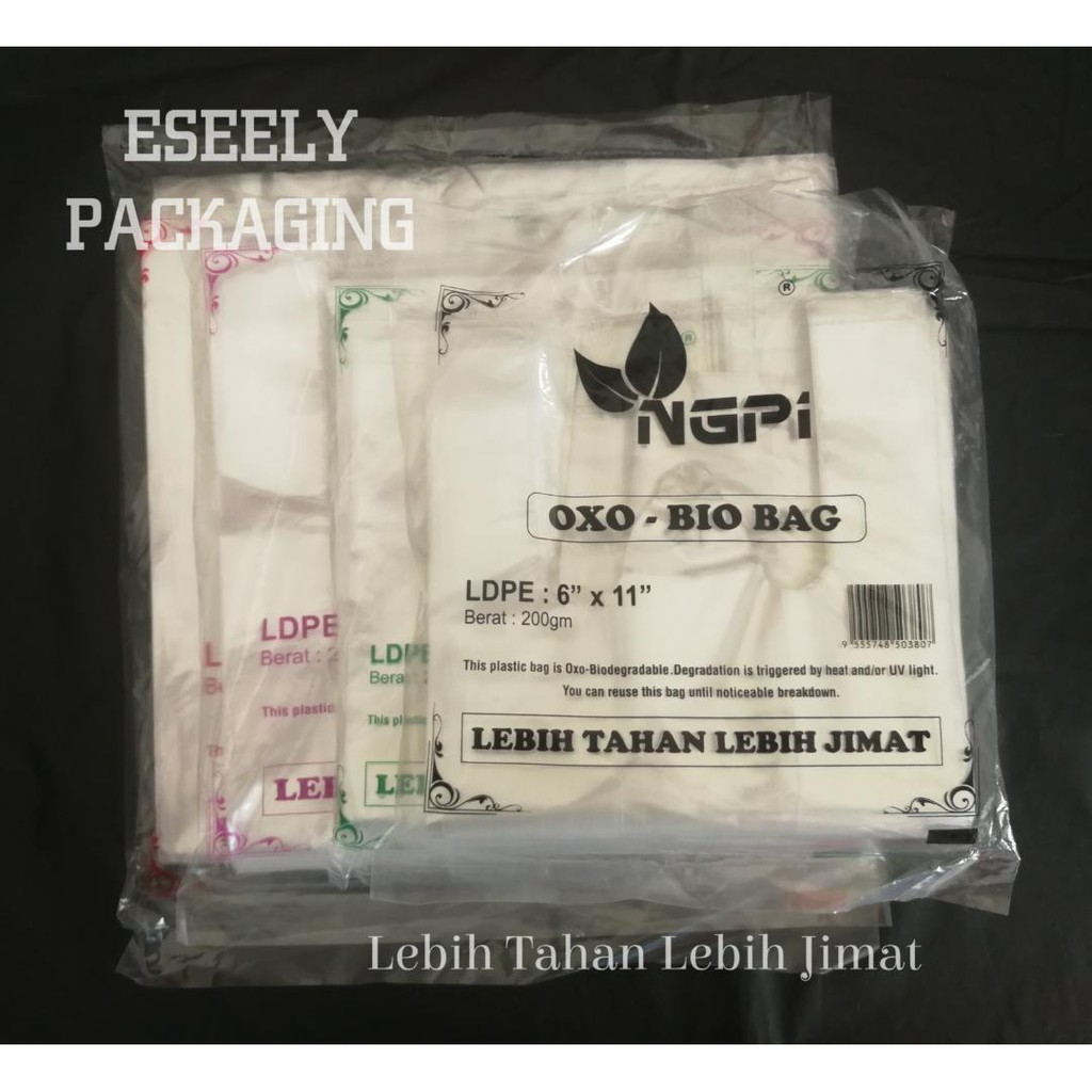 [READY STOCK] Quality Transparent Plastik Beg Tangkai / Singlet Bag ...
