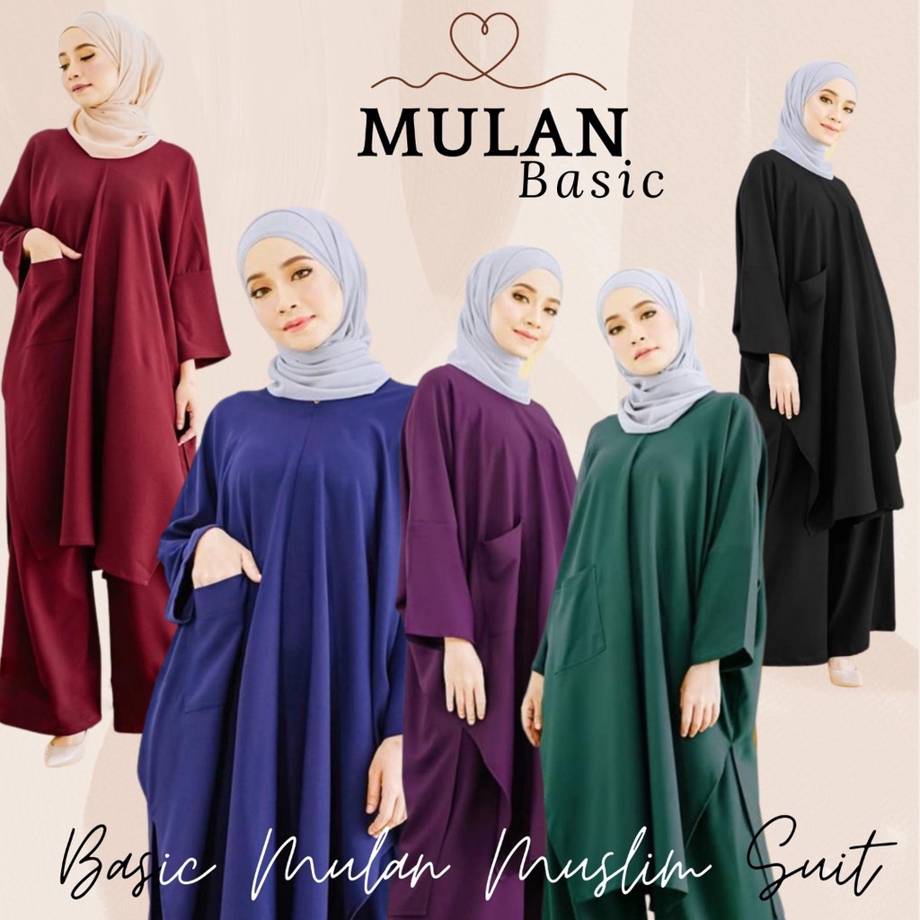 (VIRAL MUSLIMAH DRESS)NEW ARRIVAL INSPIRED BY MULAN BASIC VIRAL (READY ...