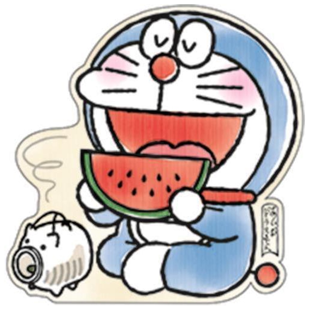 Fujiko-pro Postcard Doraemon Die-cut Watermelon | Shopee Malaysia