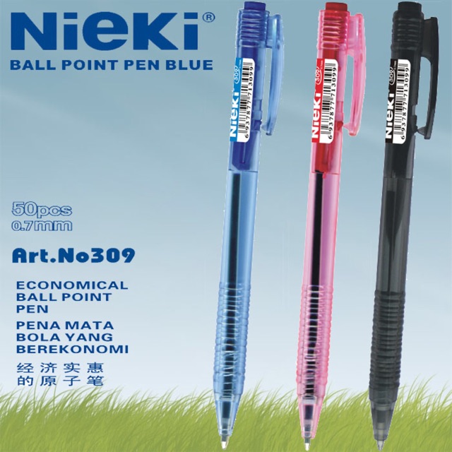 💥Ready Stock💥Nieki Ball Point Pen - Art No 309 - 0.7mm - 50pcs / Box ...