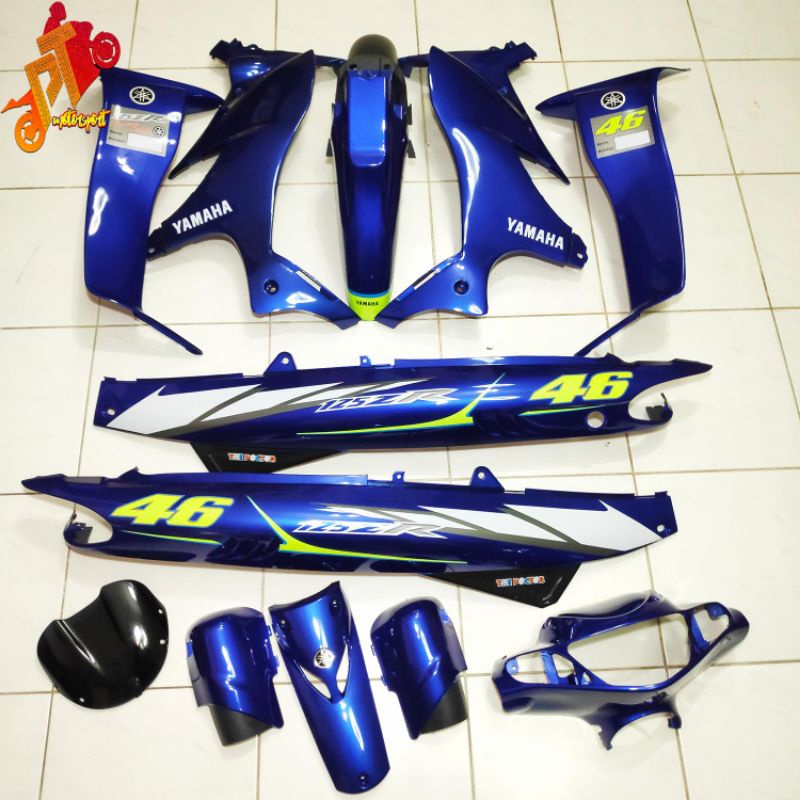 COVER SET Y125Z/ZR HLY ORIGINAL BIRU 46 HITAM 46 HITAM SKALA HITAM ...