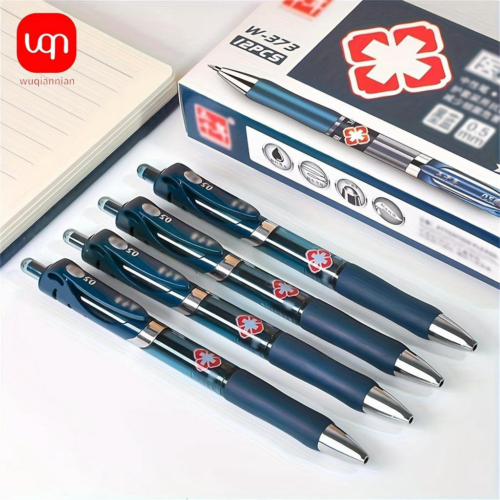 3/6pcs retractable blue pen, 0.5 mm prescription pen, doctor/nurse pen ...