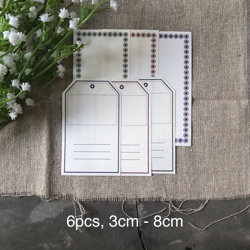 Assorted Customise Retro Frame Writable Memo & Background Paper ...