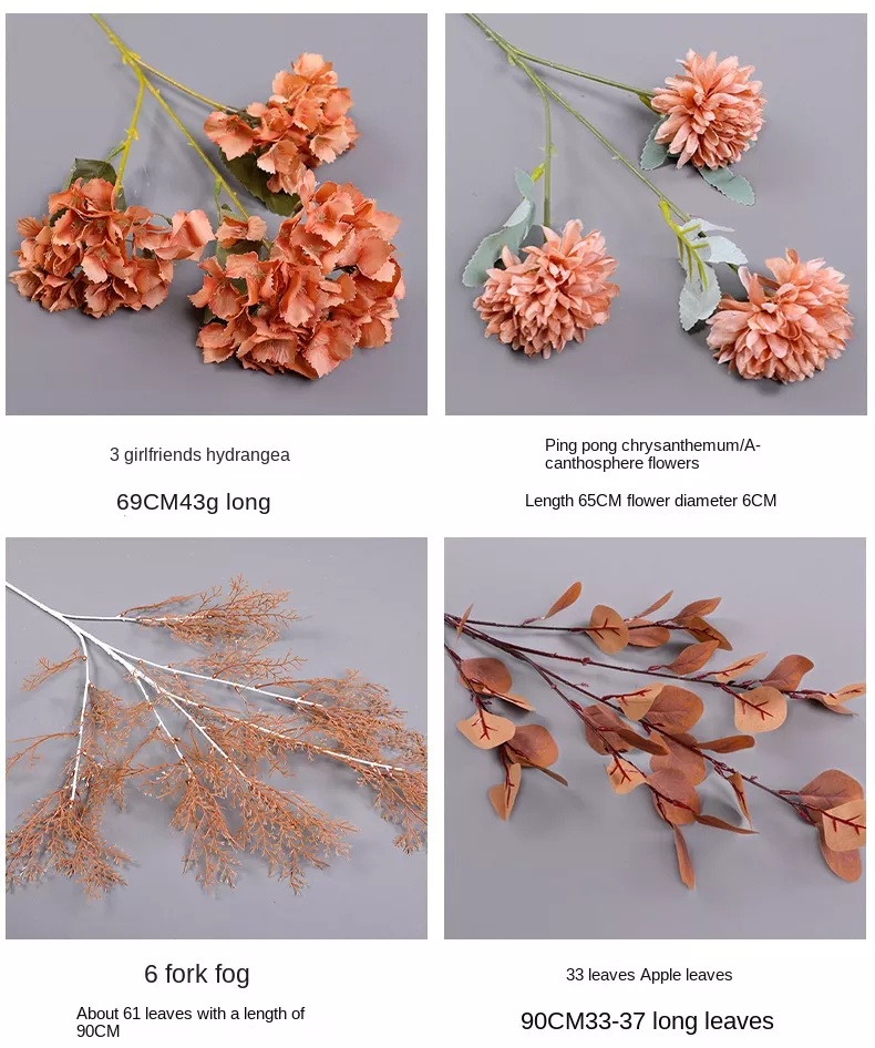 Caramel Color Artificial Flower Brown Collection Wedding Material ...