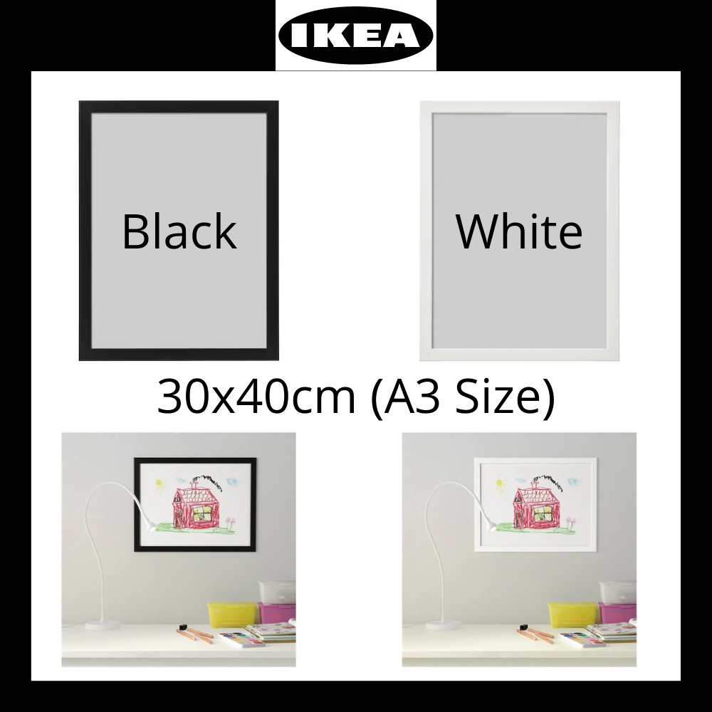 IKEA FISKBO Frame 30x40 cm, A3 Size Frame | Shopee Malaysia