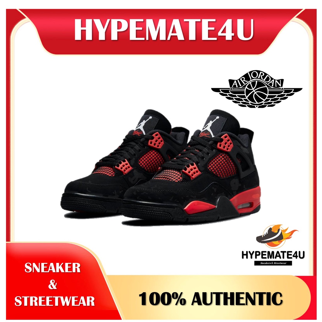 Air Jordan 4 Thunder Red⁣ (Minor Defect) | Shopee Malaysia