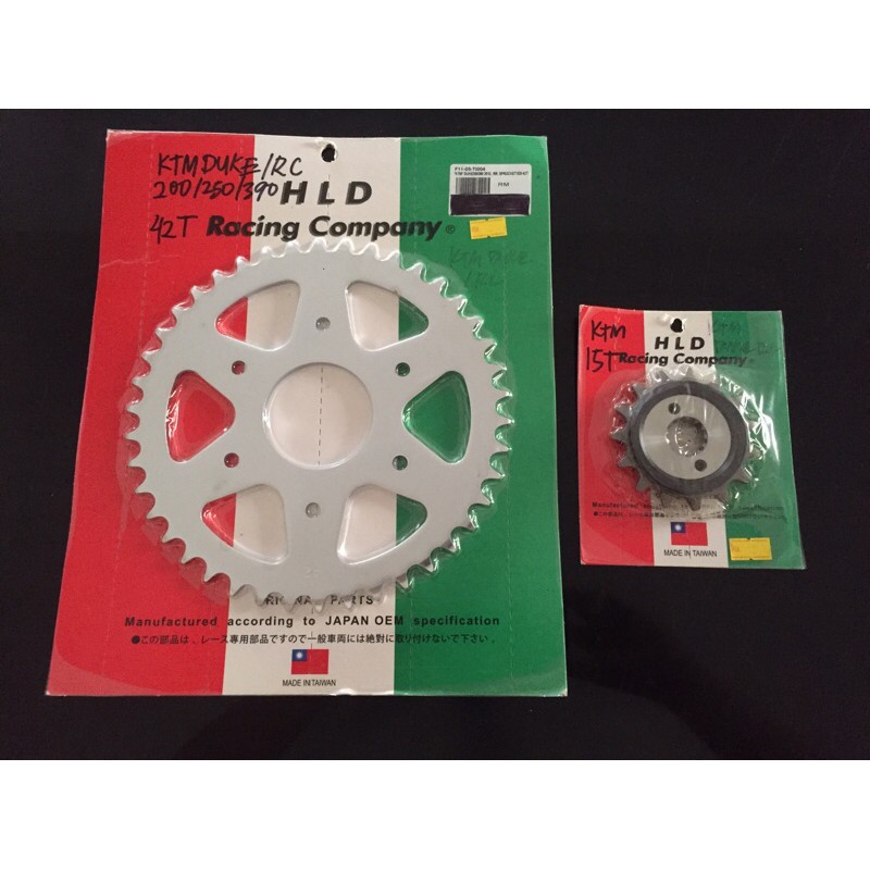 KTM DUKE/RC SPROCKET SET FRONT & REAR | Shopee Malaysia