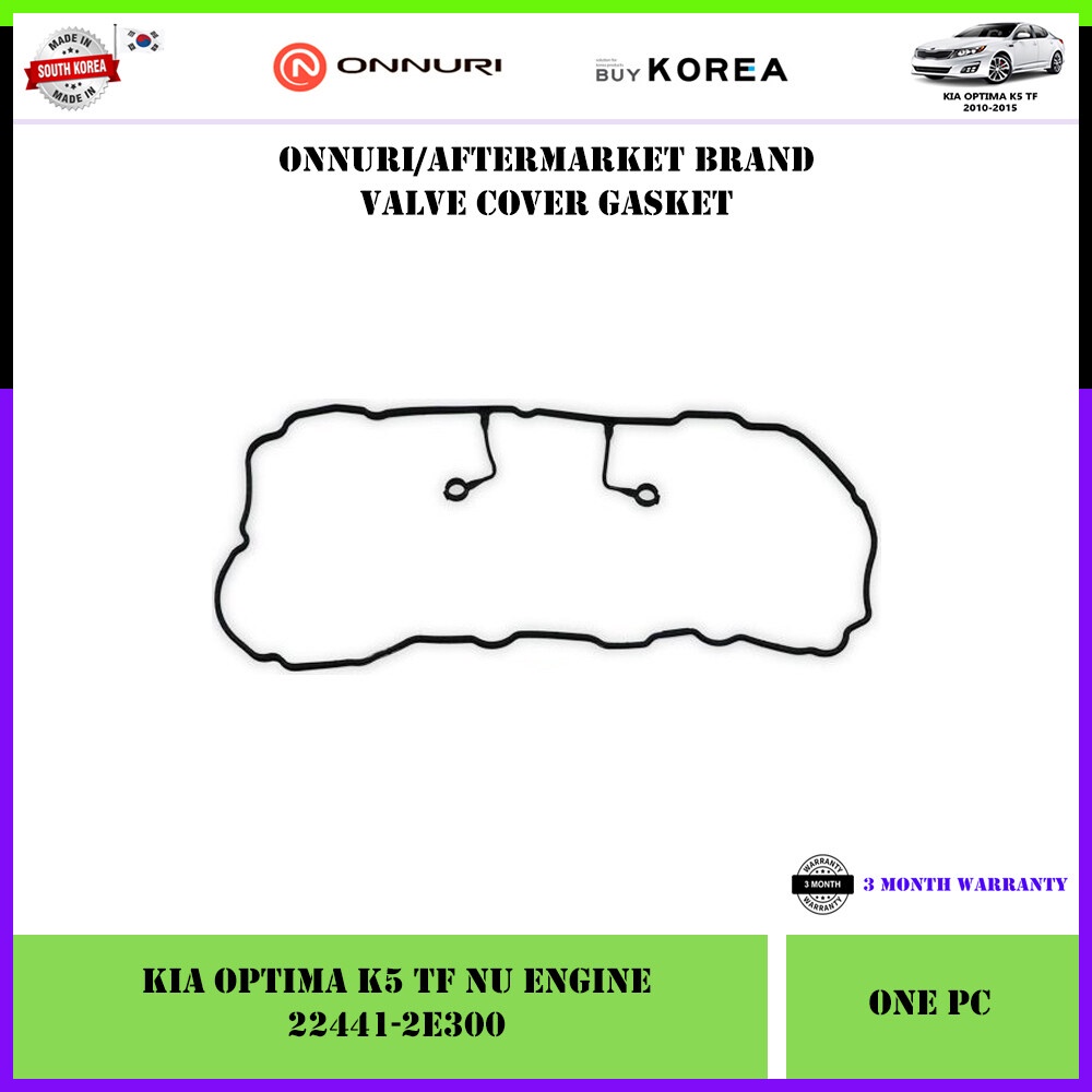 (K5-3) Kia Optima K5 TF NU Engine Korea Aftermarket Valve Cover Gasket (22441-2E300) | Shopee ...