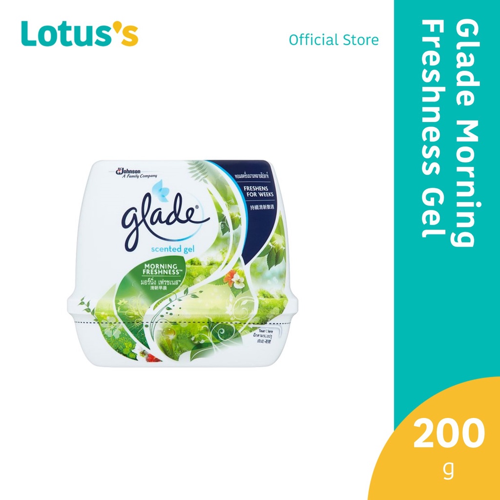 SC Johnson Glade Morning Freshness Scented Gel 200g | Shopee Malaysia