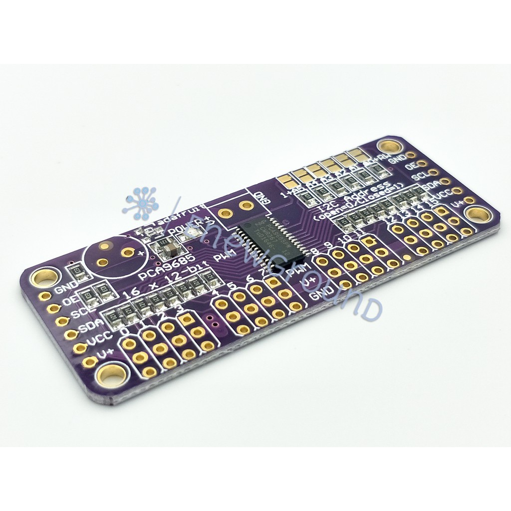 PWM output expansion module (PCA9685, 16 channels, 12 bits) | Shopee ...