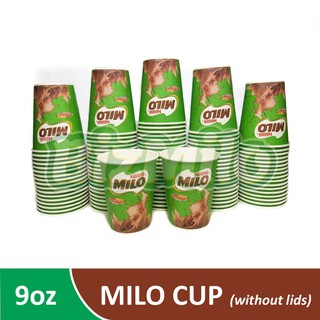 Milo Cup 9oz (100pcs) without lids (tanpa penutup) CLEARANCE STOCK ...